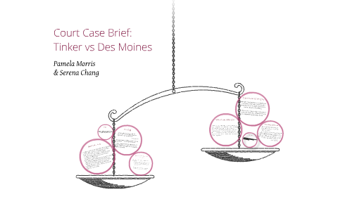 Court Case Brief: Tinker vs Des Moines (1969) by Pamela. Morris. on Prezi