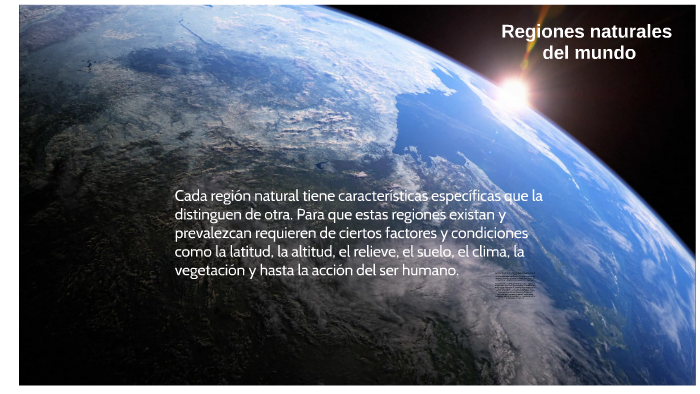 Regiones naturales del mundo by Geografía Belver on Prezi