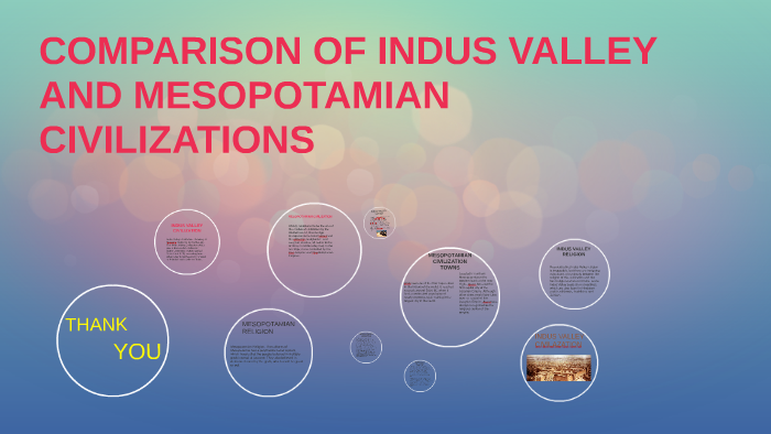 COMPARISON OF INDUS VALLEY AND MESOPOTAMIAN CIVILIZATIONS by Nishchay ...