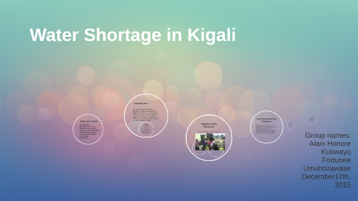 Water Shortage in Rwanda by Fortunee Umuhozawase on Prezi