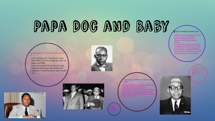 The governments of papa Doc Duvalier and baby Doc by amira simila on Prezi