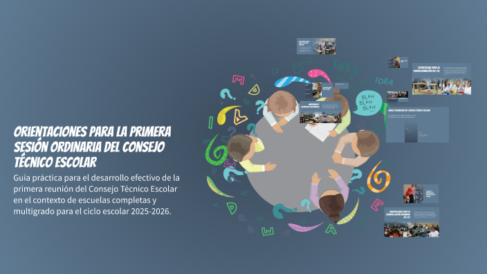 Orientaciones para la Primera Sesión Ordinaria del Consejo Técnico ...