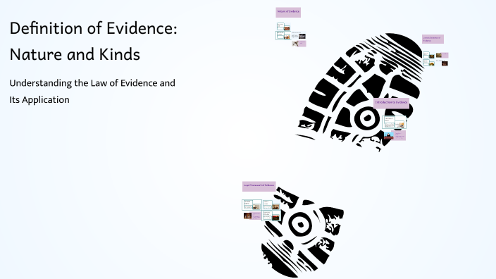 Definition of Evidence: Nature and Kinds by Sreelakshmi G on Prezi