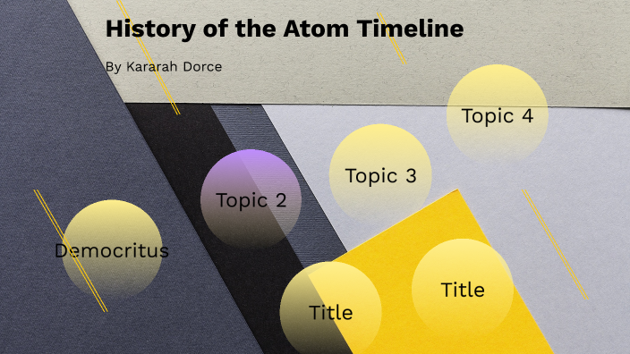 History of the Atom Timeline by Kararah Dorce on Prezi