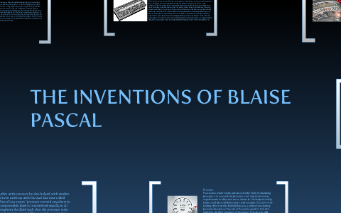 Blaise Pascal's Inventions by Carlos Alvarado on Prezi
