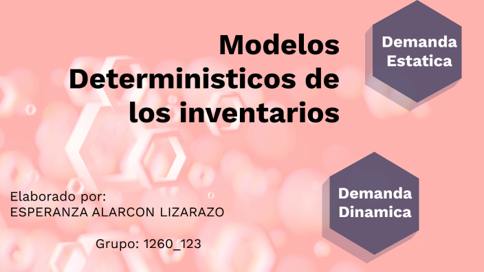 MODELOS DETERMINISTICOS DE LOS INVENTARIOS by esperanza alarcon on Prezi