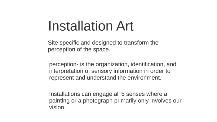 installation art by Evan Fitzgerald