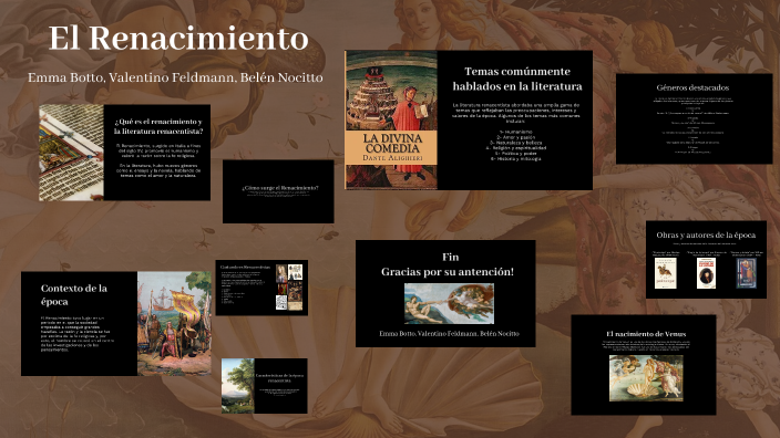 El Renacimiento en la Literatura by Emma Botto on Prezi