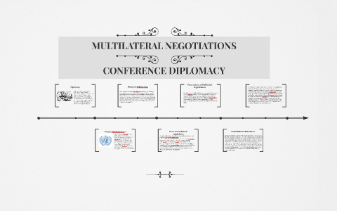 MULTILATERAL NEGOTIATIONS & by Elif Sarıca