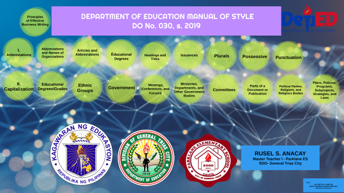 DepEd Manual of Style by Rusel Anacay on Prezi