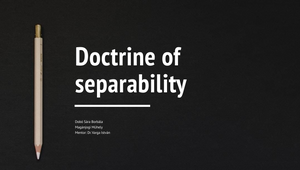 Doctrine of Separability by Borcsi Dobó on Prezi Design