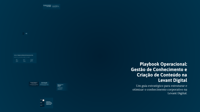 Playbook Operacional: Gestão de Conhecimento e Criação de Conteúdo na ...
