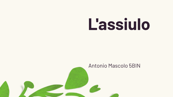 l'assiuolo by ANTONIO MASCOLO on Prezi
