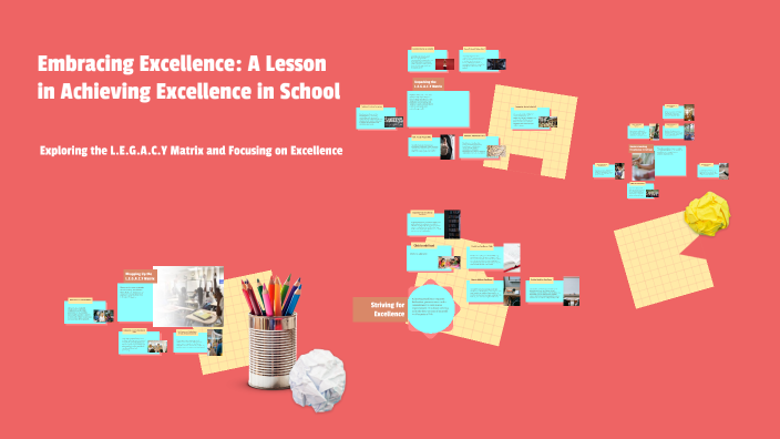 Embracing Excellence: A Lesson in Achieving Excellence in School by Mia ...