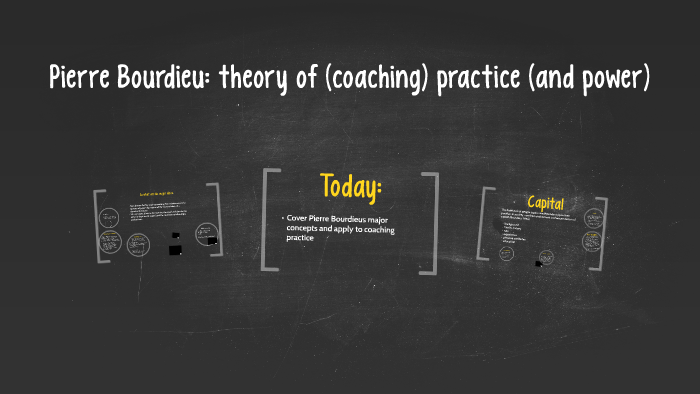 Pierre Bourdieu: theory of coaching practice by Simon Padley on Prezi
