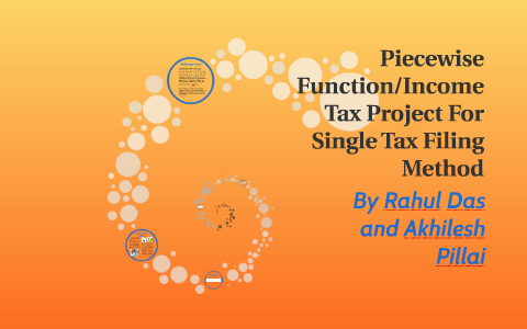 Piecewise Function/Income Tax Project For single Tax Filing by Rahul ...