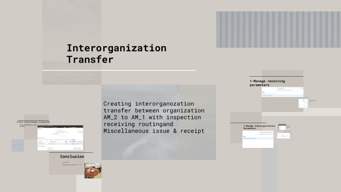 Interorganization Transfer by ahmed matar on Prezi