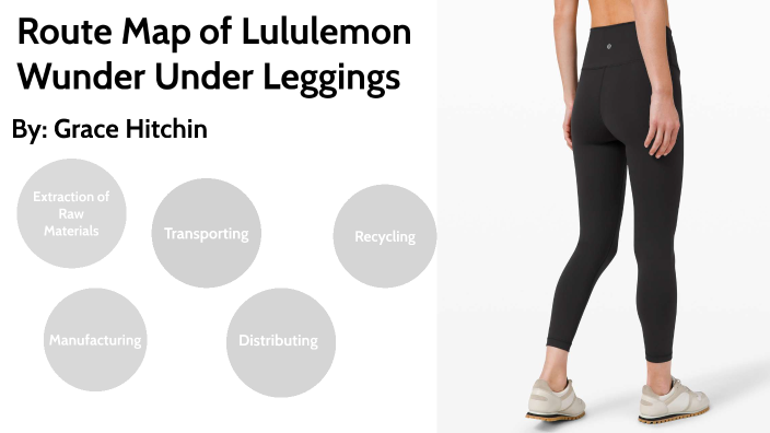 Route Map of Lululemon Wunder Under Leggings by Grace Hitchin on Prezi