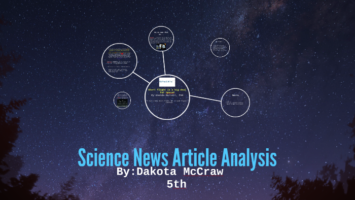 Science News Article Analysis by Dakota McCraw on Prezi