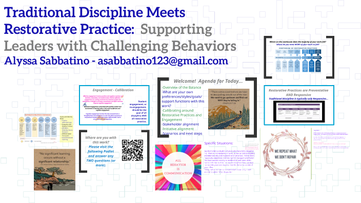 Traditional Discipline meets Restorative Practice by Alyssa Sabbatino ...
