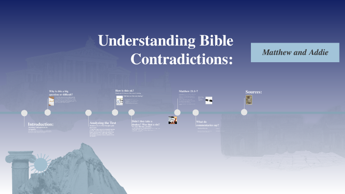 Understanding Bible Contradictions by Addie Campbell on Prezi