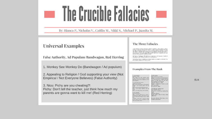 The Crucible Fallacies by Bianca Pinto on Prezi