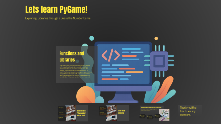 Interactive Coding with PyGame by Aryan Dubey on Prezi