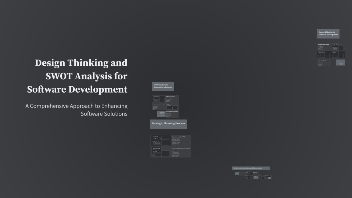 Design Thinking and SWOT Analysis for Software Development by Barsilog ...