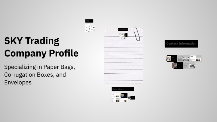 SKY Trading Company Profile by Pradeep Yadav on Prezi