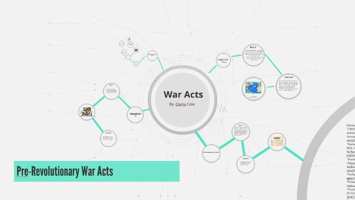 Pre-Revolutionary War Acts by Cierra Cole on Prezi