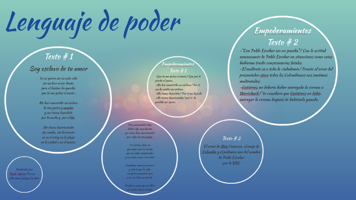 Lenguaje de poder by Mariana Falcón Escobar on Prezi