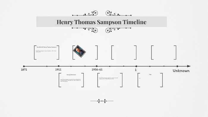 Henry Thomas Sampson Timeline by Jamar Bruruts on Prezi