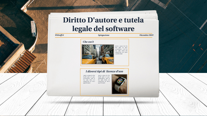 Diritto D'autore e tutela legale del software by DANIELE Saccomanni on Prezi