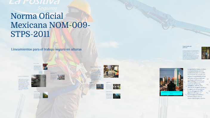 Norma Oficial Mexicana NOM-009-STPS-2011 by SERGIO BARRON on Prezi