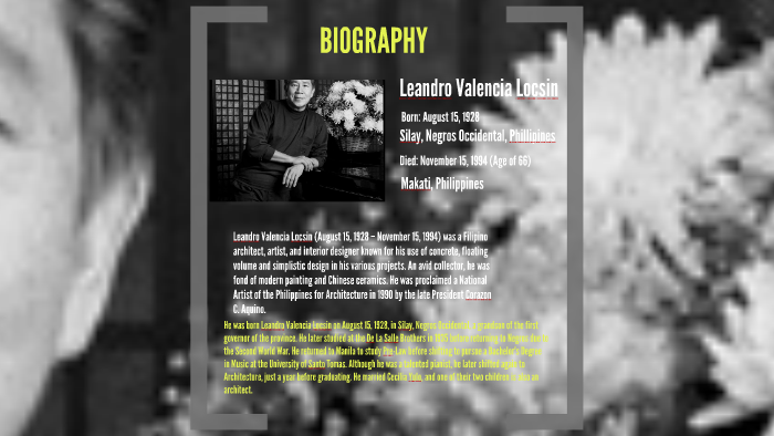 LEANDRO LOCSIN by Abby Sanidad on Prezi