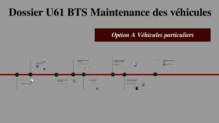 Dossier U61 BTS Maintenance des véhicules by Simon Dubois on Prezi