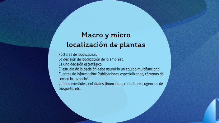 Macro y micro localización de plantas by Ángel Z on Prezi