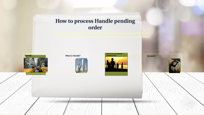 How to process Handle pending order by Maria Fe Manansala on Prezi