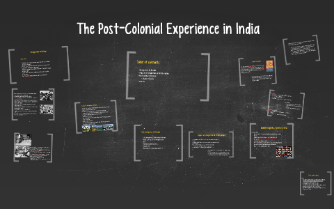 The Post-Colonial Experience in India by Hans Weber on Prezi
