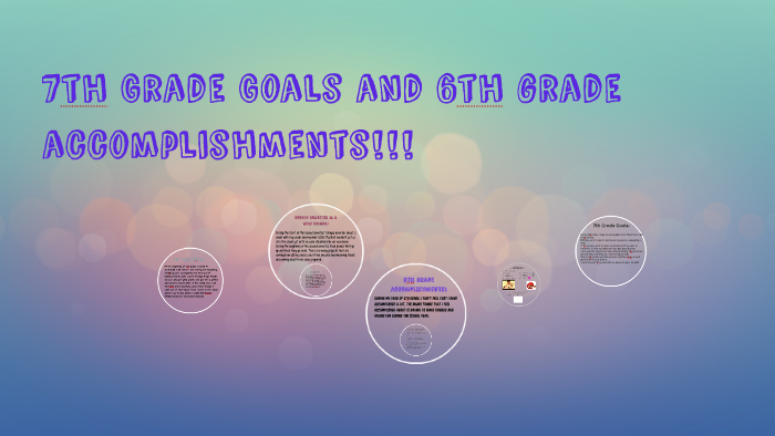 7th Grade Goals and 6th grade accomplishments by Ethan goldstrom on Prezi
