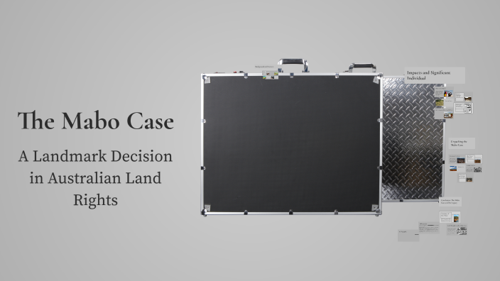 The Mabo Case by Advay Joshi on Prezi