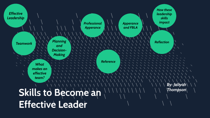 Skills to Become an Effective Leader Project by Jaliyah Thompson on Prezi