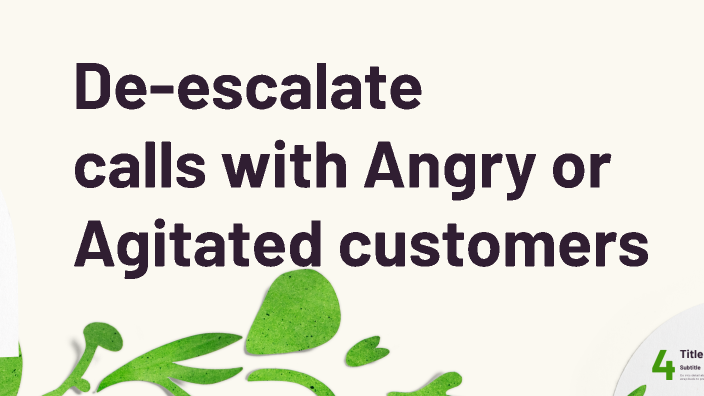 How to De-Escalate calls by Rebecca Johnson on Prezi