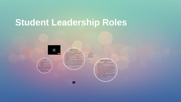Student Leadership Roles by on Prezi