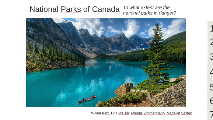 National parks of Canada by on Prezi