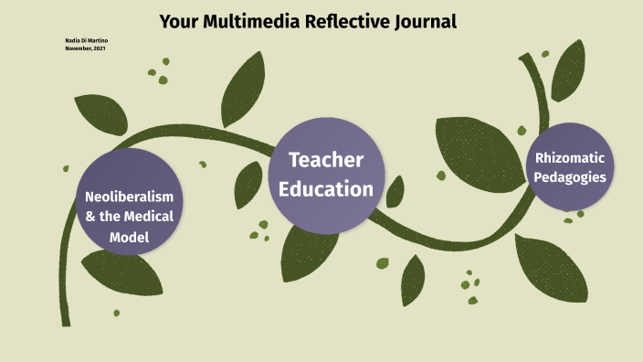 A Multimedia Reflective Journal for Pre-Service Teachers by Nadia Di ...