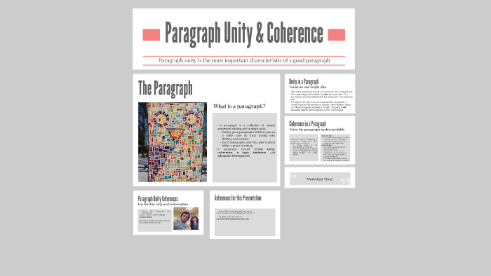 Paragraph Unity & Coherence by Anne McDermott on Prezi