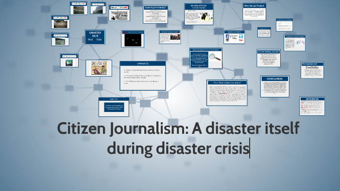 Citizen Journalism: A disaster itself during disaster crisis by sahar ...