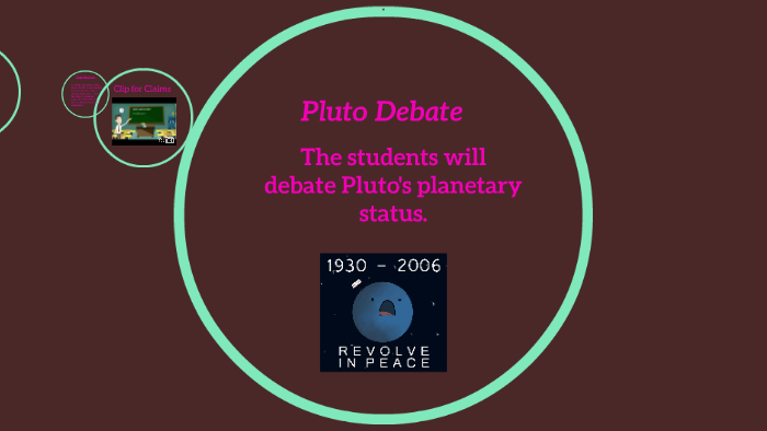 Pluto Debate by Elizabeth Jordan