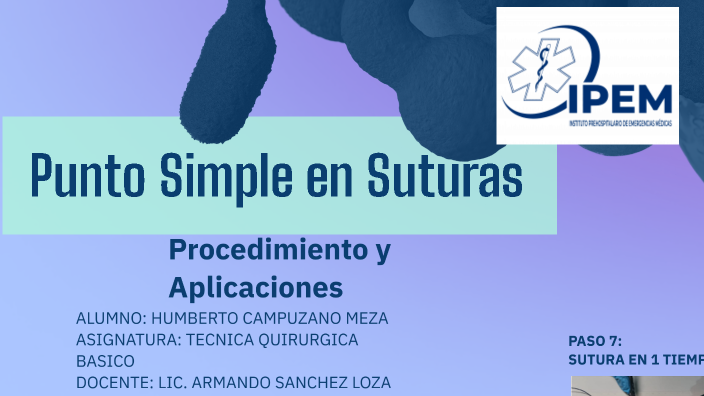 Punto Simple en Suturas by DANIELA REYES VARGAS on Prezi